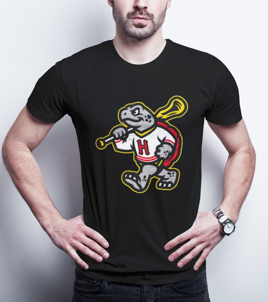 University Of Maryland NCAA Grey Terrapin Mascot Holding Bat T-Shirt