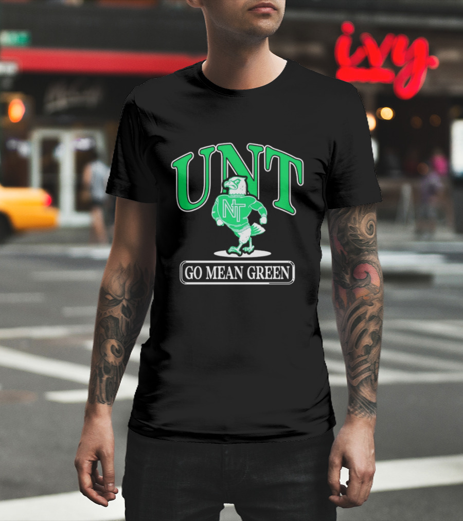 UNT Go Mean Green Eagle University Of North Texas T-Shirt