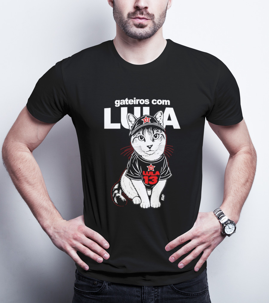 Gateiros Com Lula Cat 13 Brazil T-Shirt