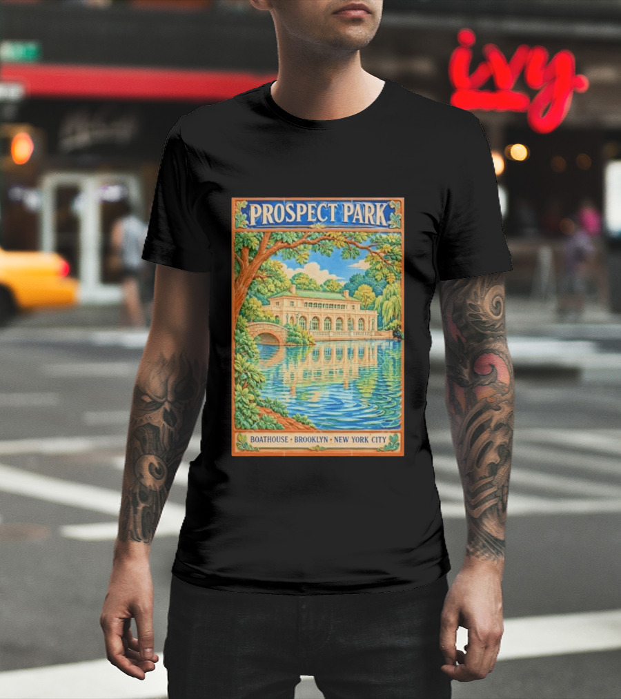 Prospect Park Boathouse Brooklyn New York City T-Shirt
