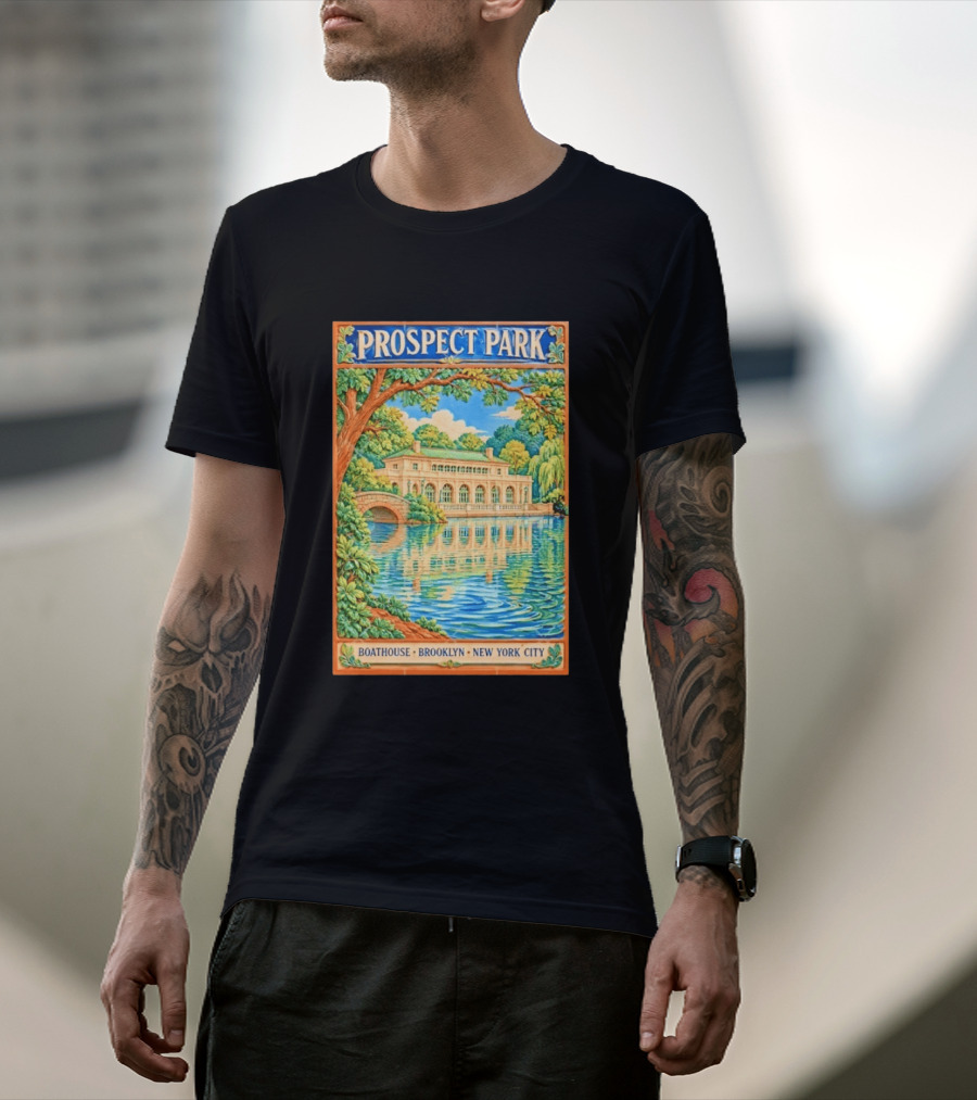 Prospect Park Boathouse Brooklyn New York City T-Shirt