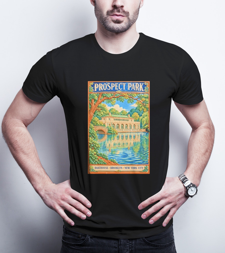 Prospect Park Boathouse Brooklyn New York City T-Shirt