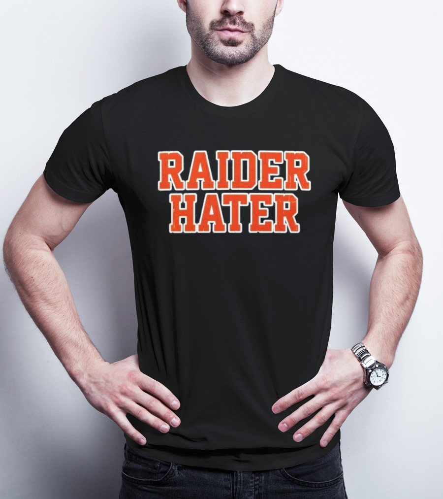 Raider Hater Distressed Rivalry Sports Fans Raiders T-Shirt