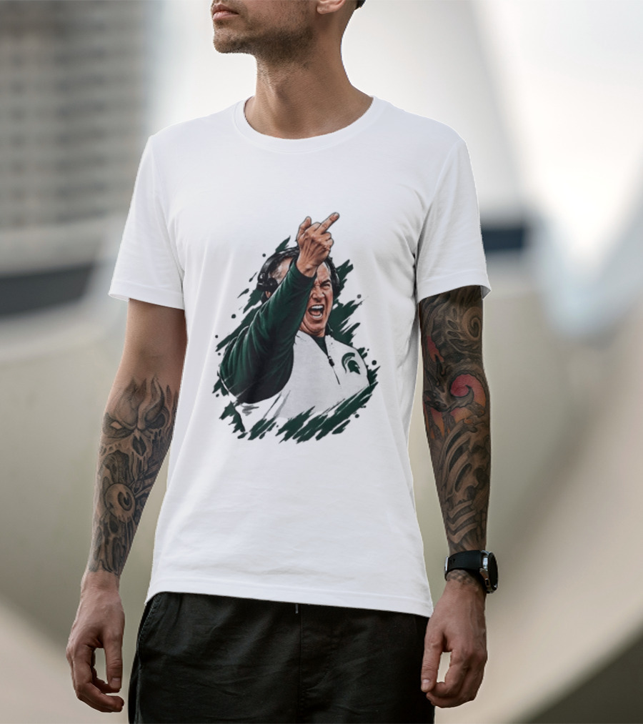 Spartans Middle Finger Coach Gesture T-Shirt