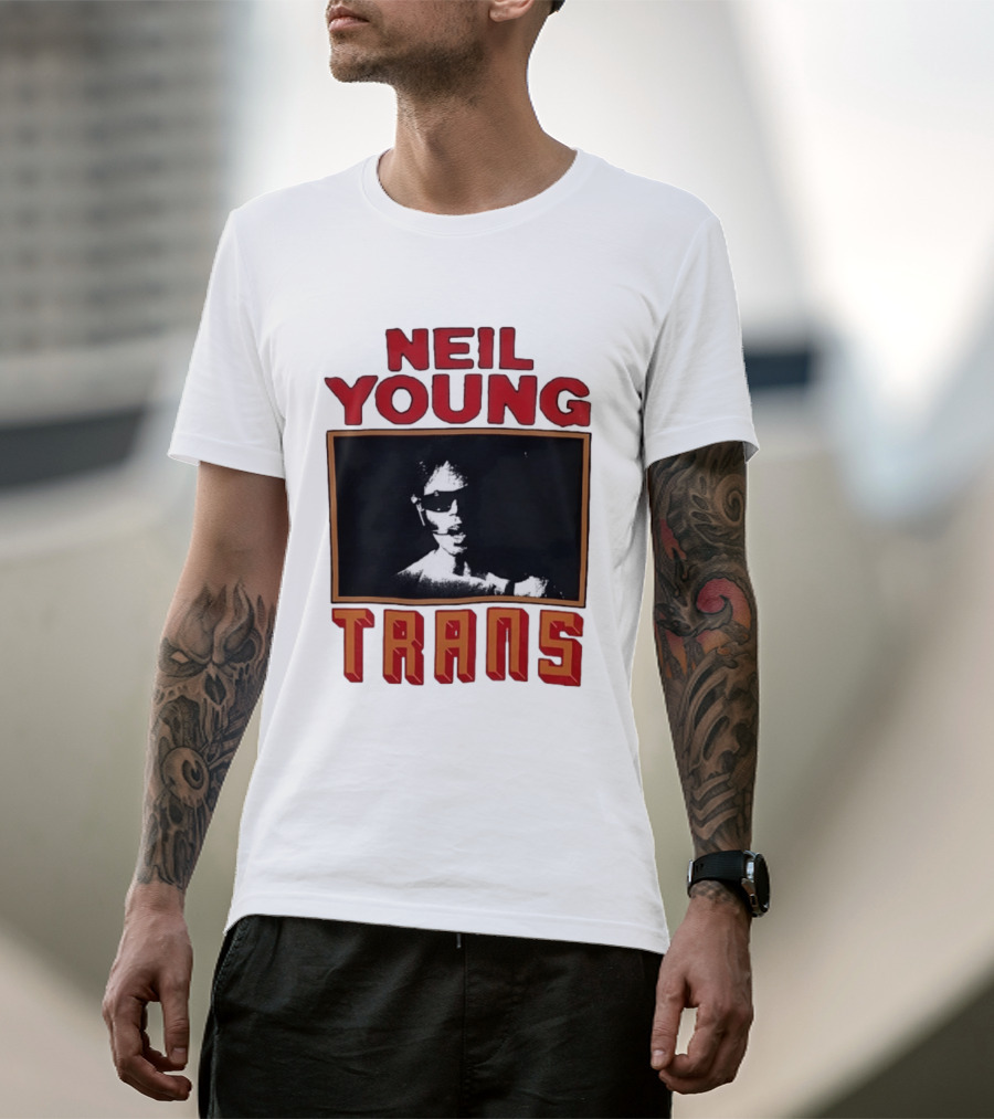 Neil Young Trans Album Cover T-Shirt