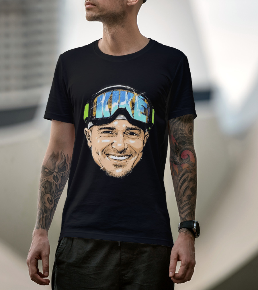 Kike Hernandez Dodgers Number 8 Face Goggles T-Shirt
