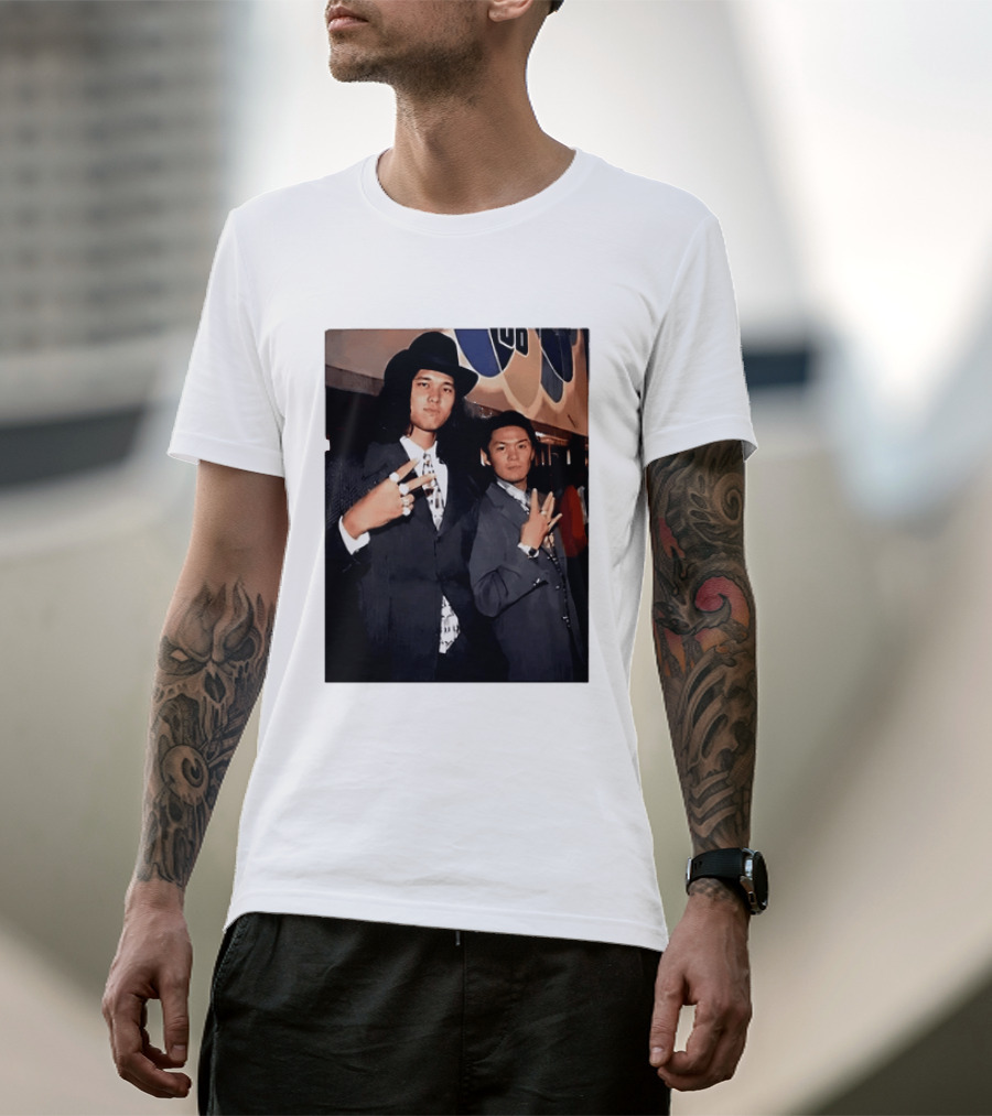 Shohei Ohtani And Ippei Mizuhara Cubbies Style Polaroid T-Shirt