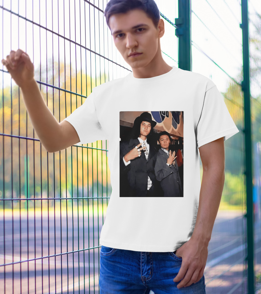 Shohei Ohtani And Ippei Mizuhara Cubbies Style Polaroid T-Shirt