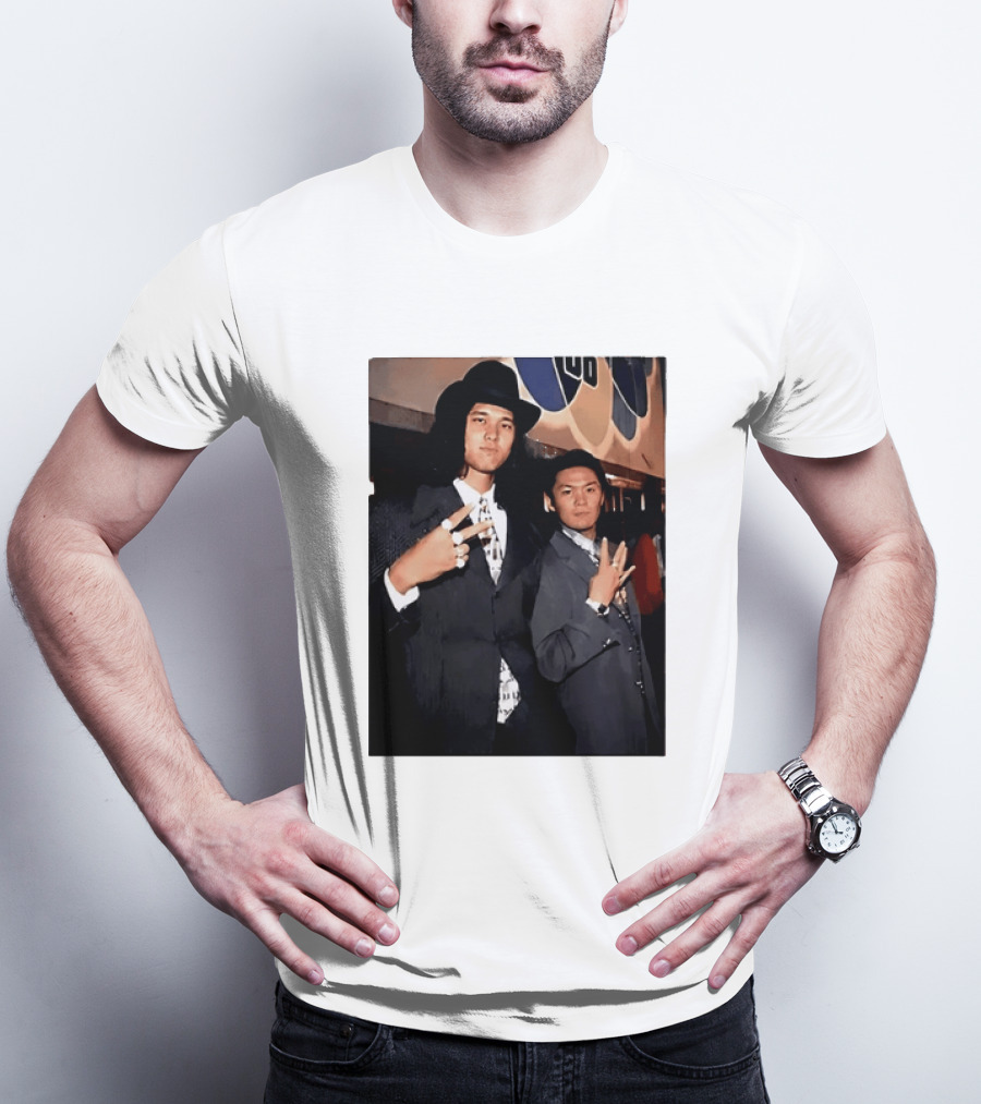 Shohei Ohtani And Ippei Mizuhara Cubbies Style Polaroid T-Shirt