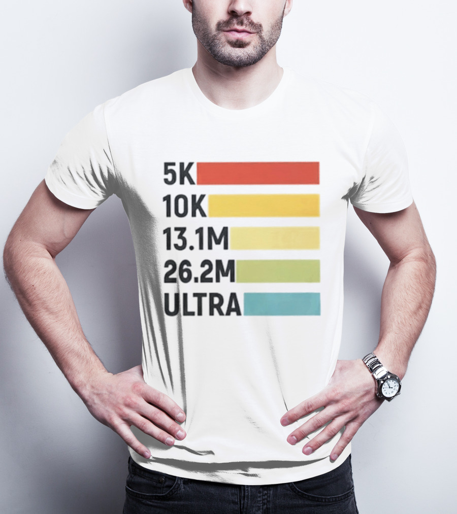 5K 10K 13.1M 26.2M Ultra Running Distance Chart T-Shirt