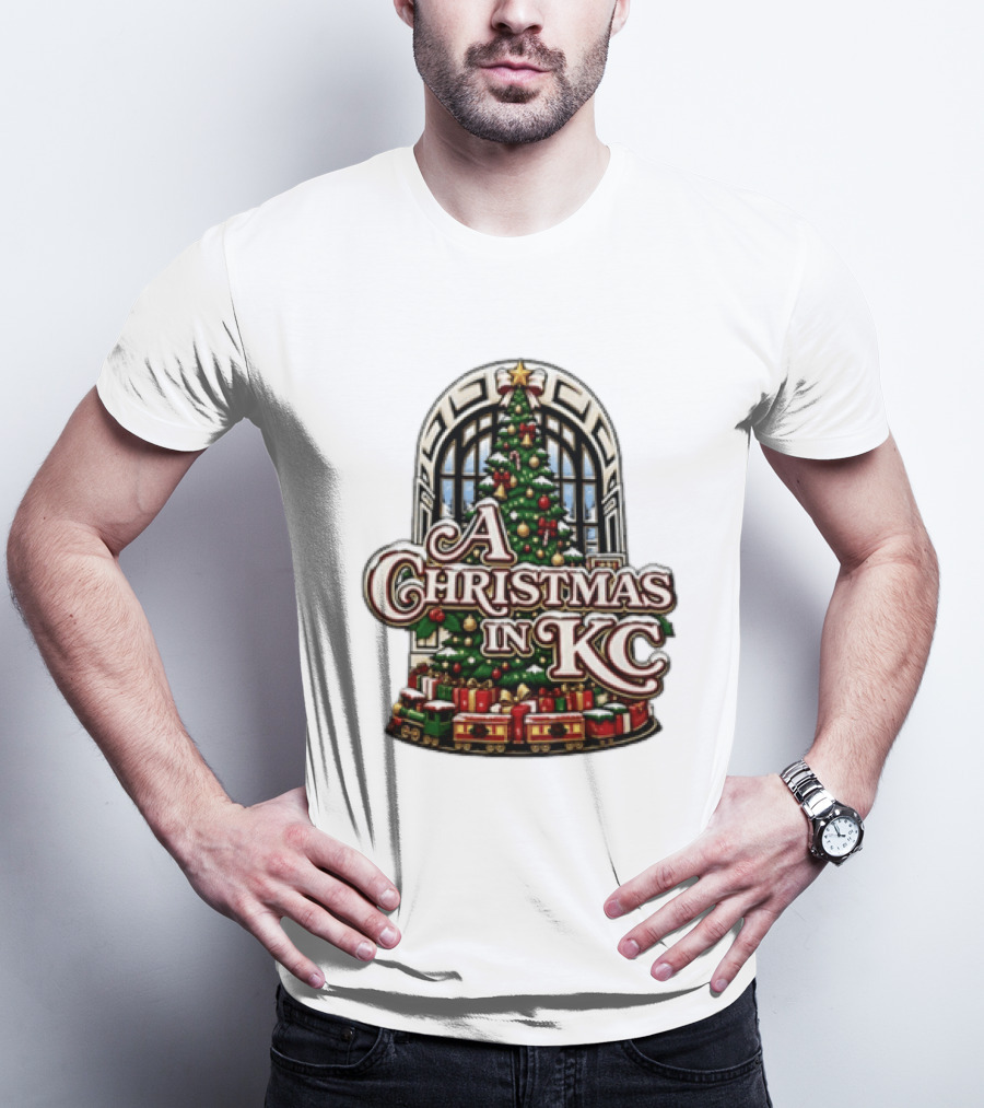 A Christmas In KC Union Station Kansas City Holiday Tree T-Shirt