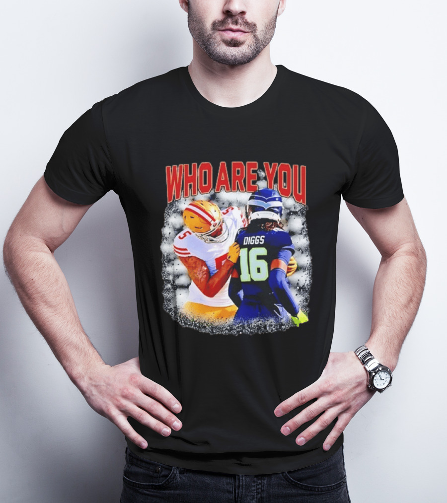 Quandre Diggs Who Are You Seattle Seahawks Football NFL Matchup T-Shirt