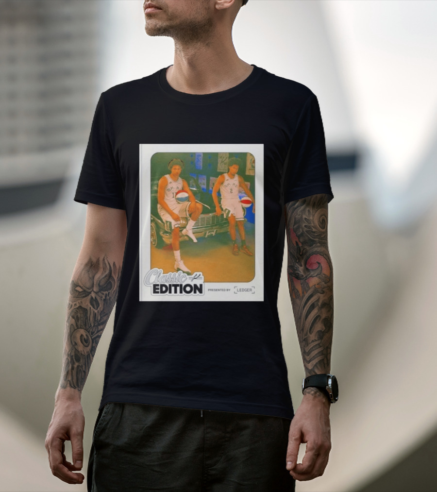 SA Spurs Classic Edition Featuring Players 11 And 2 Presented By Ledger T-Shirt