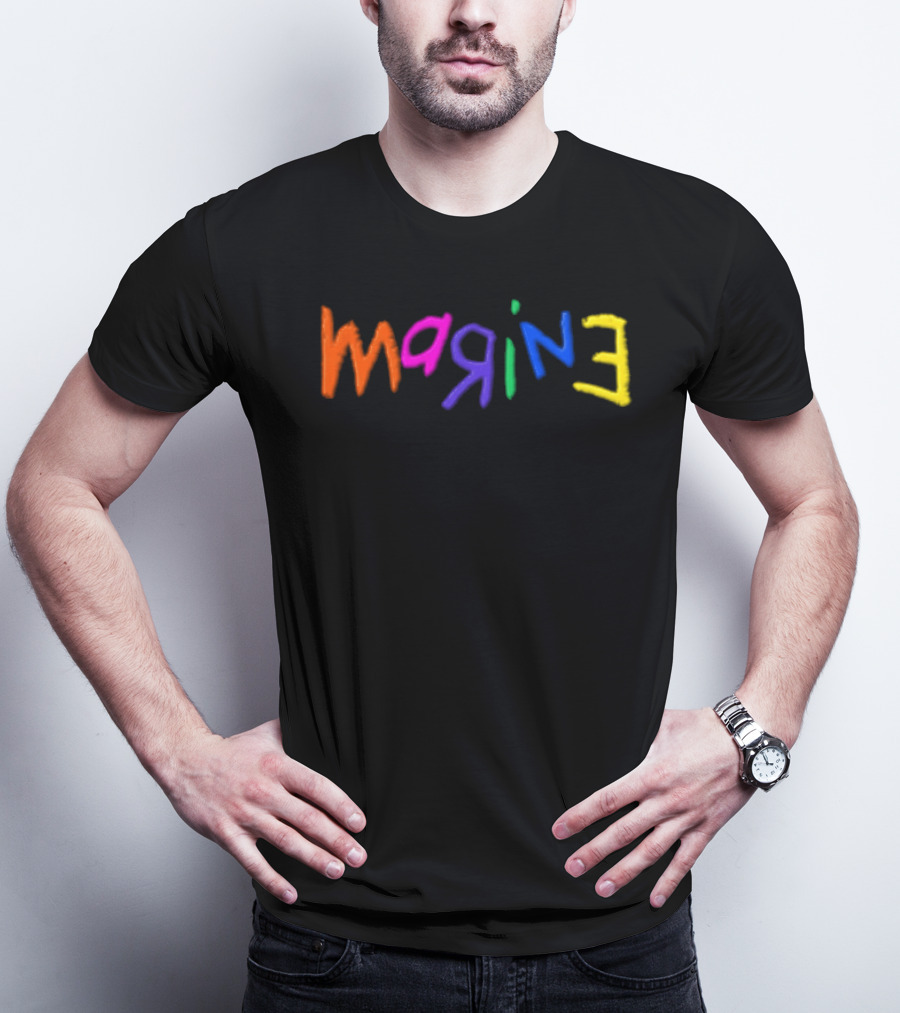 Imagine Colorful Handwritten Multicolor Lettering T-Shirt