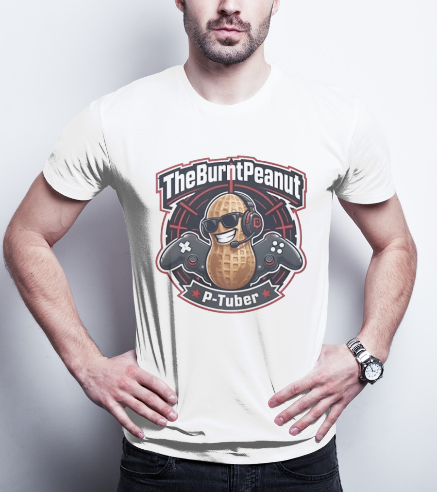 TheBurntPeanut P Tuber Gaming Gamer Iconic Headset Controller T-Shirt