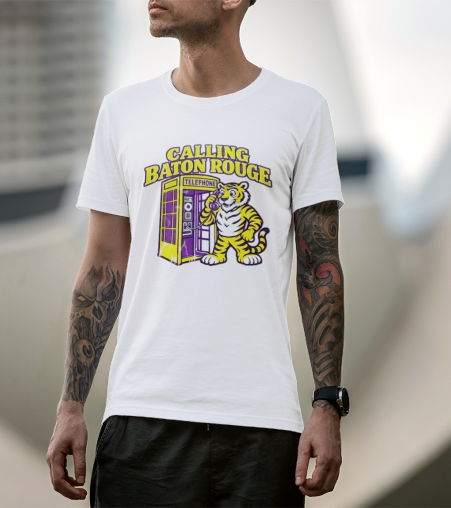Calling Baton Rouge Telephone Tiger T-Shirt