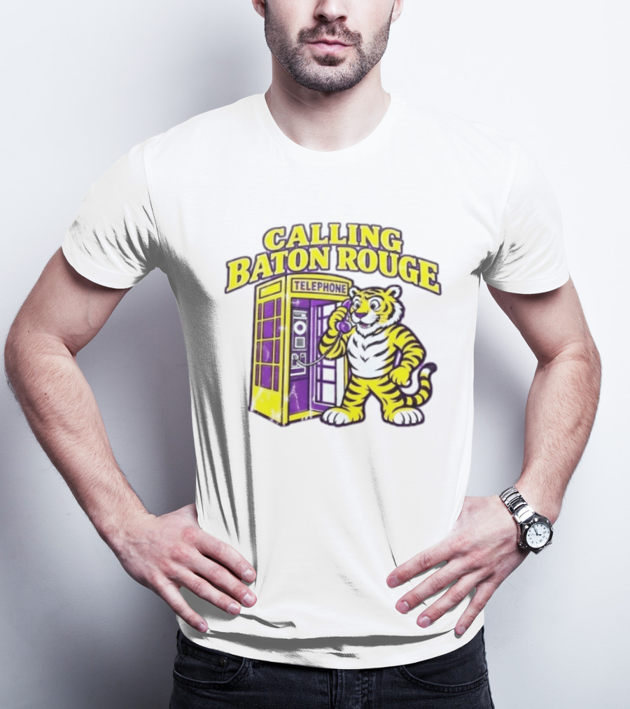 Calling Baton Rouge Telephone Tiger T-Shirt
