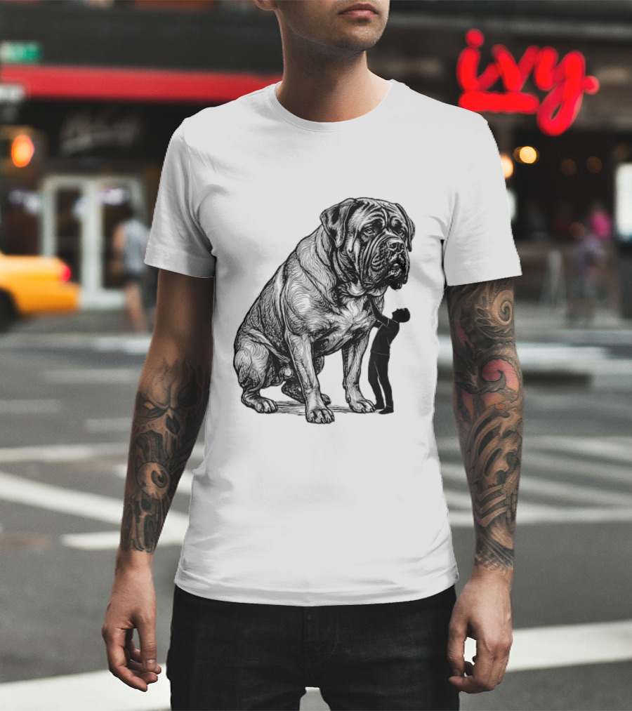 Cane Corso 110 Pounds Leaning On Me Dog Lover T-Shirt