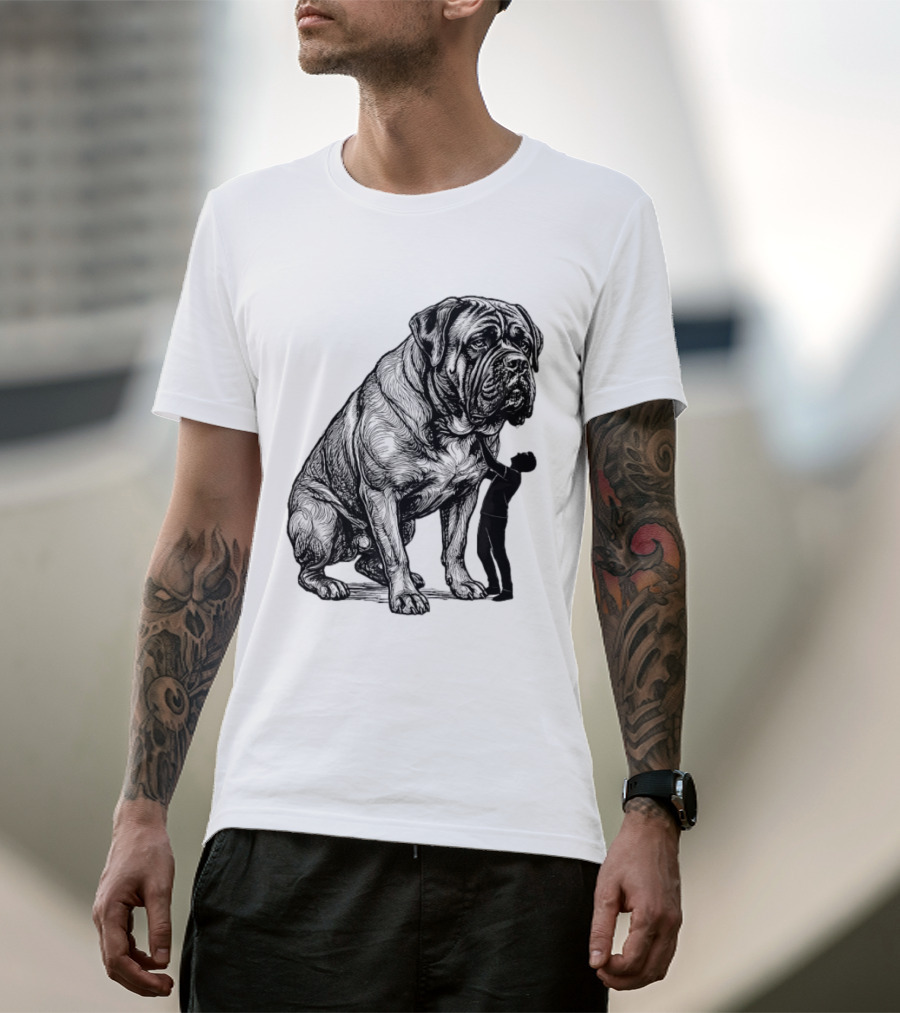 Cane Corso 110 Pounds Leaning On Me Dog Lover T-Shirt