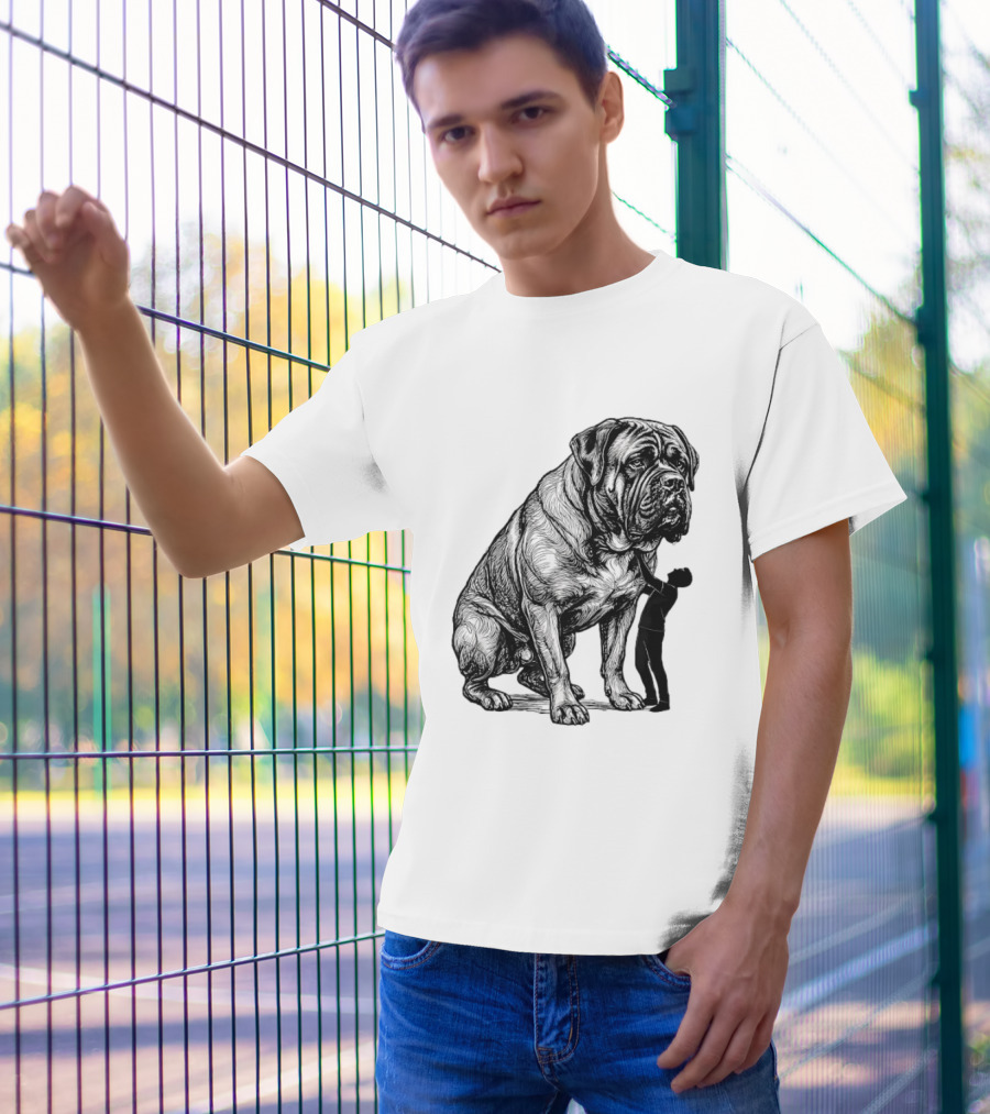 Cane Corso 110 Pounds Leaning On Me Dog Lover T-Shirt