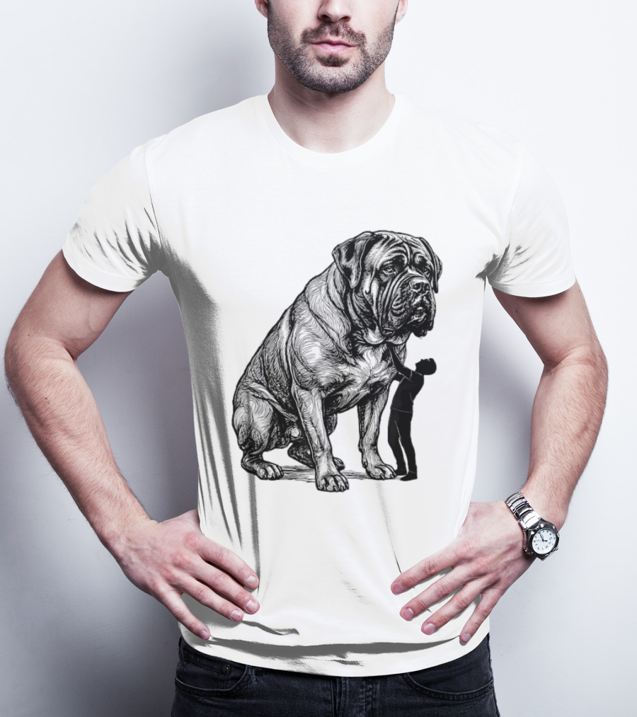 Cane Corso 110 Pounds Leaning On Me Dog Lover T-Shirt