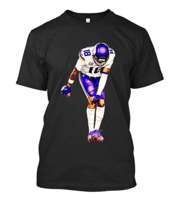 Justin Jefferson 18 Minnesota Vikings Football Player Celebration T-Shirt