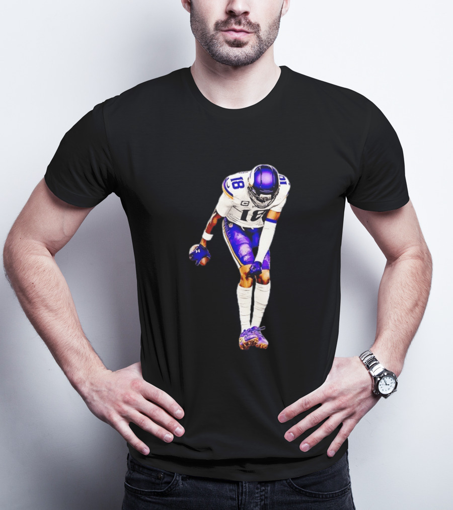 Justin Jefferson 18 Minnesota Vikings Football Player Celebration T-Shirt