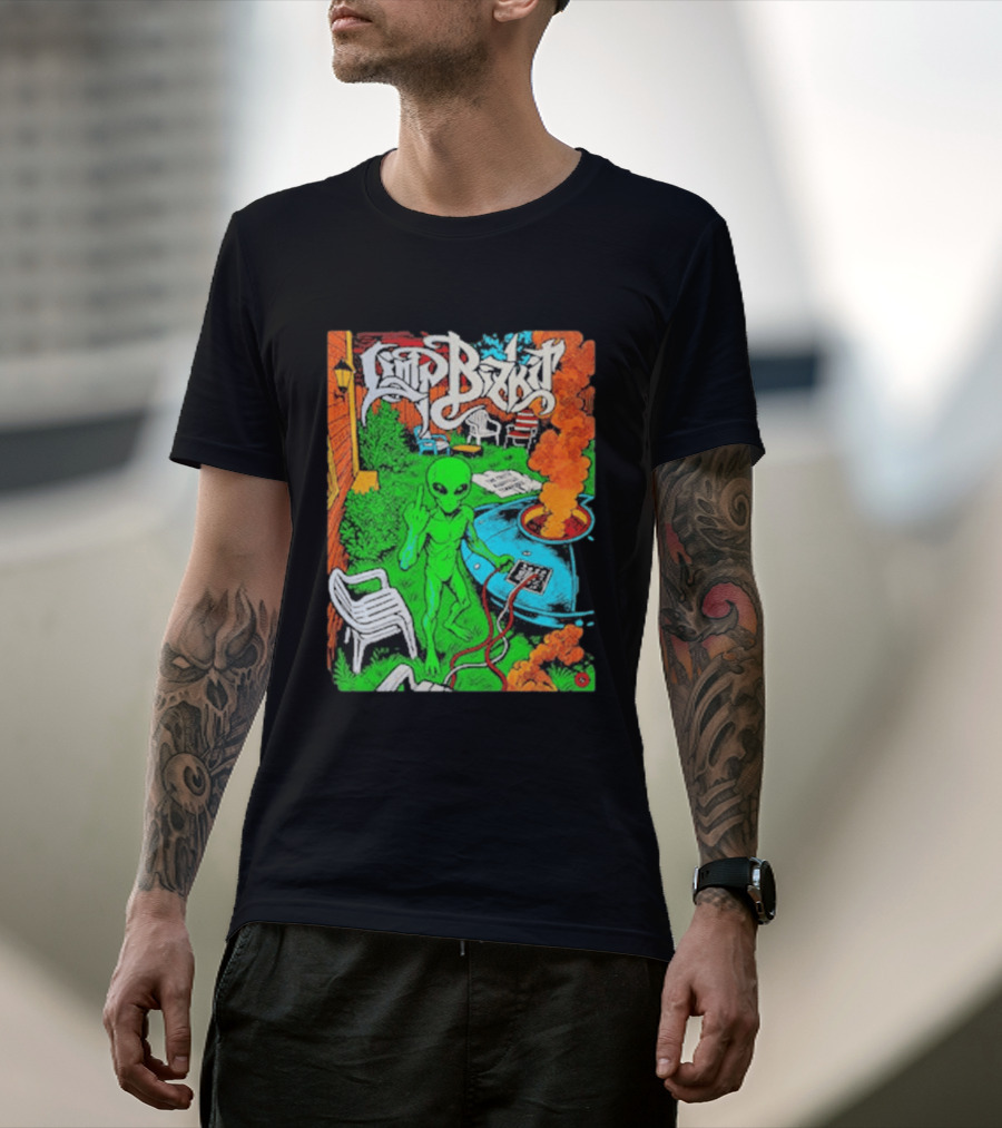 Limp Bizkit Alien Backyard Scene Nashville Tennessee The Truth October 11 And 12 2026 T-Shirt