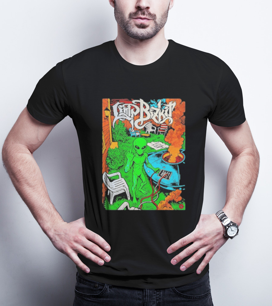 Limp Bizkit Alien Backyard Scene Nashville Tennessee The Truth October 11 And 12 2026 T-Shirt