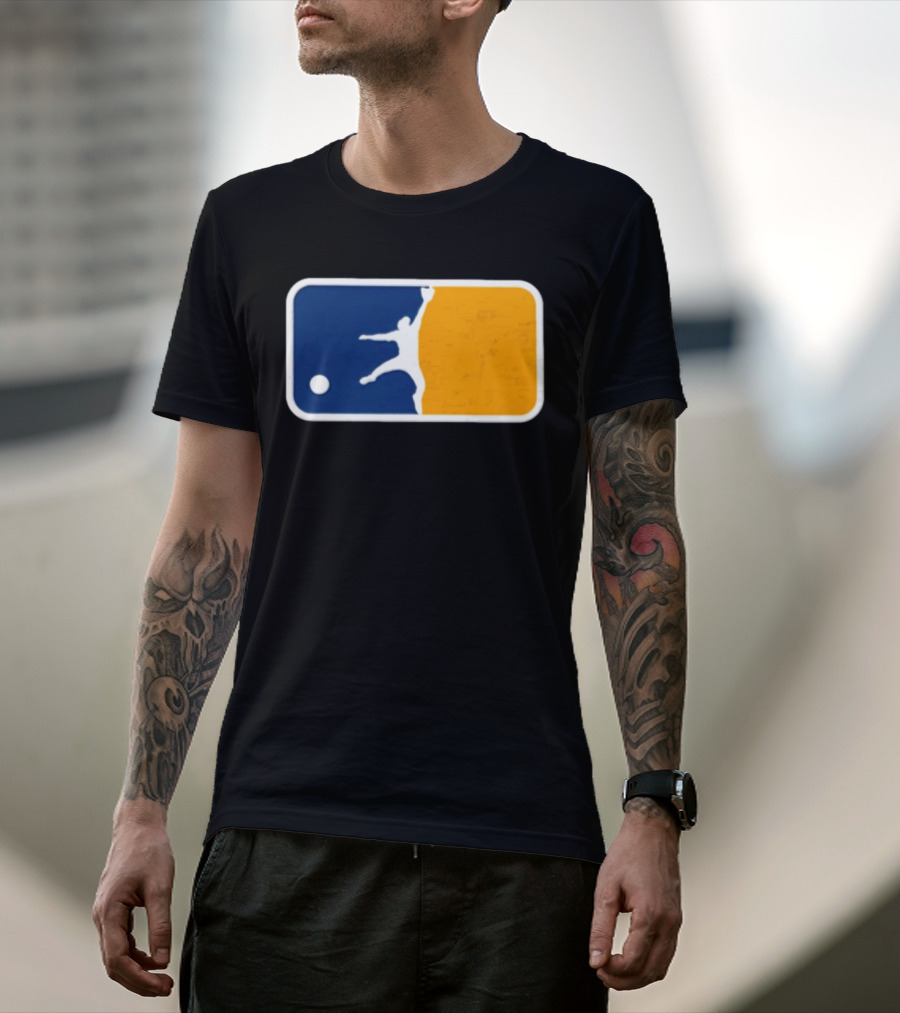 Milwaukee Brewers Baseball Leaping Catch Icon Luis Lara T-Shirt