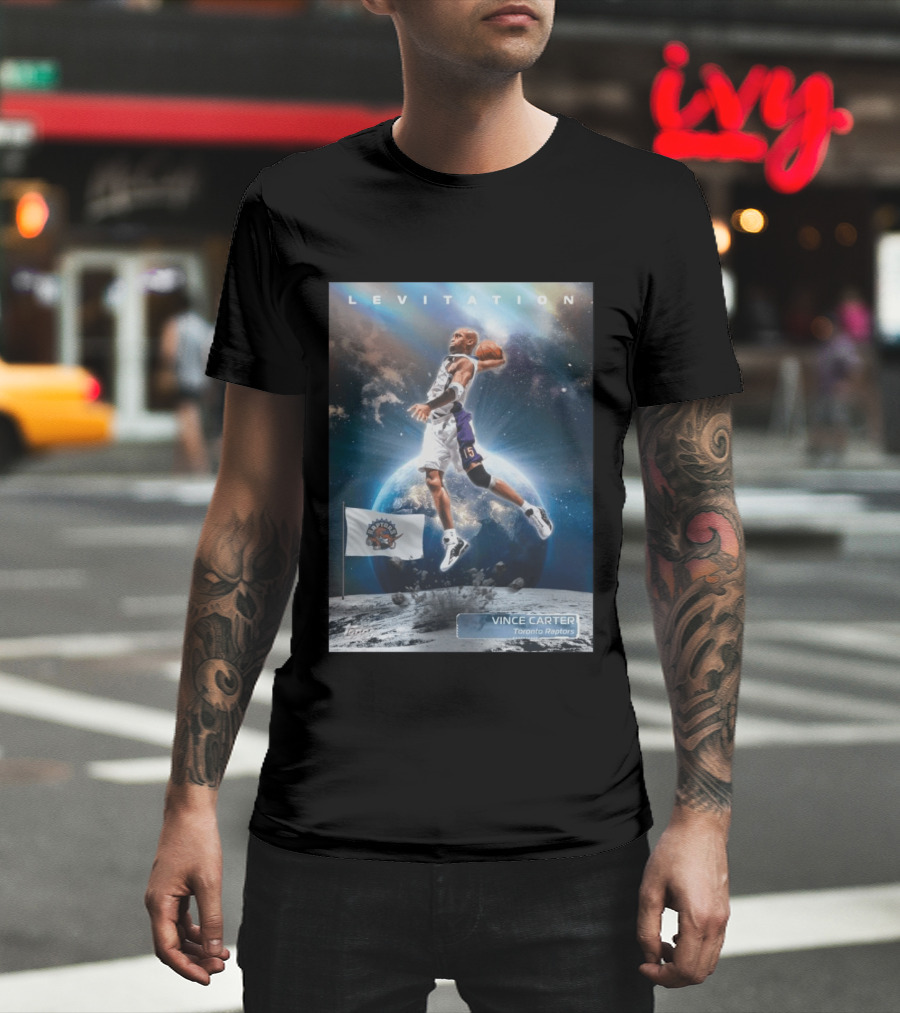 Vince Carter Levitation Toronto Raptors Basketball Legend T-Shirt