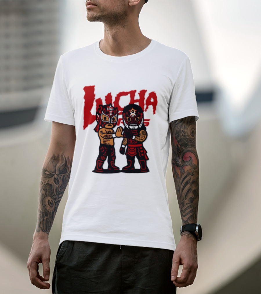 Penta El Zero Miedo Rey Fenix Lucha Bros Chibi Luchadores High Five T-Shirt