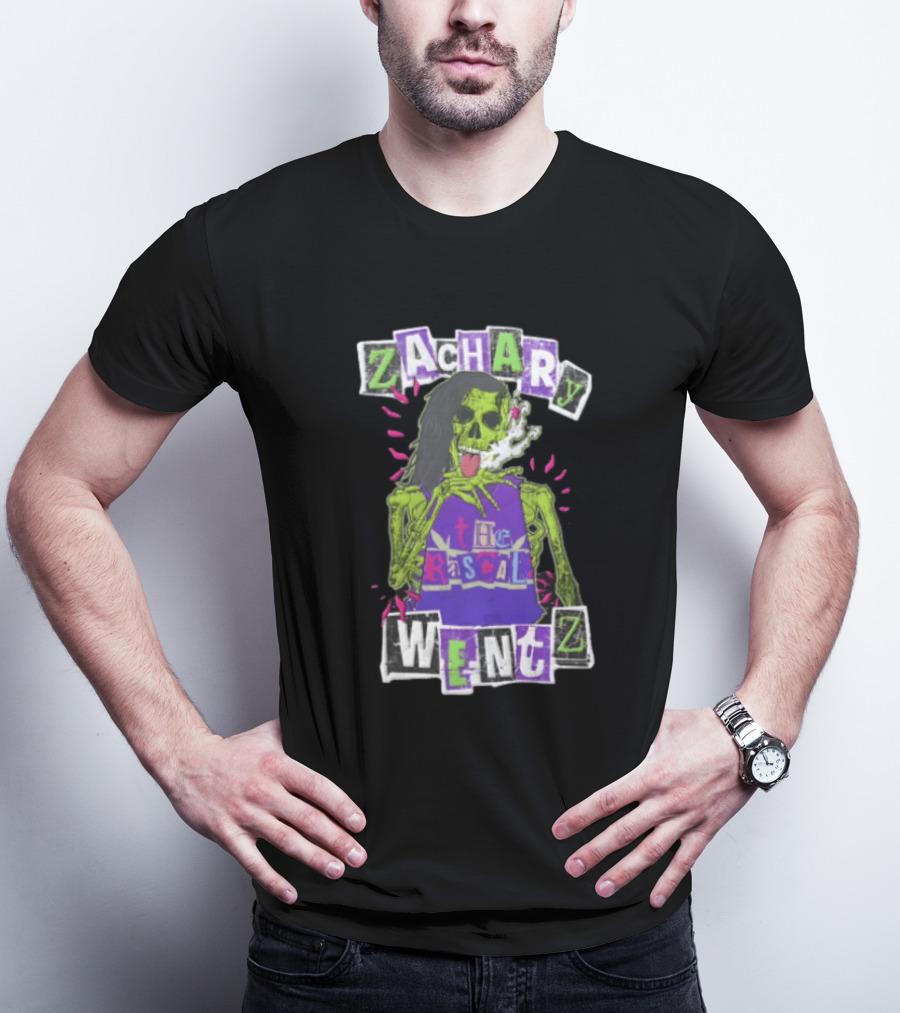 Zachary Wentz The Rascal Green Skeleton Smoking T-Shirt