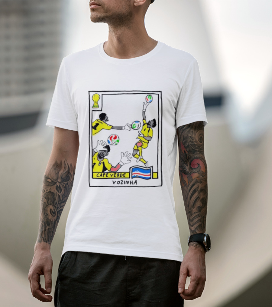 Cape Verde National Football Team Vozinha World Cup Celebration T-Shirt