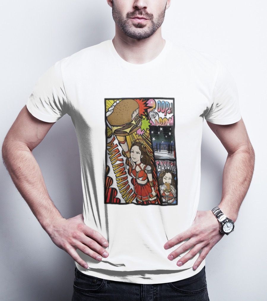 Wakana Tsukiyama Stardom Wakanaaaaa Oops Gaburi Comic Style Wrestling T-Shirt