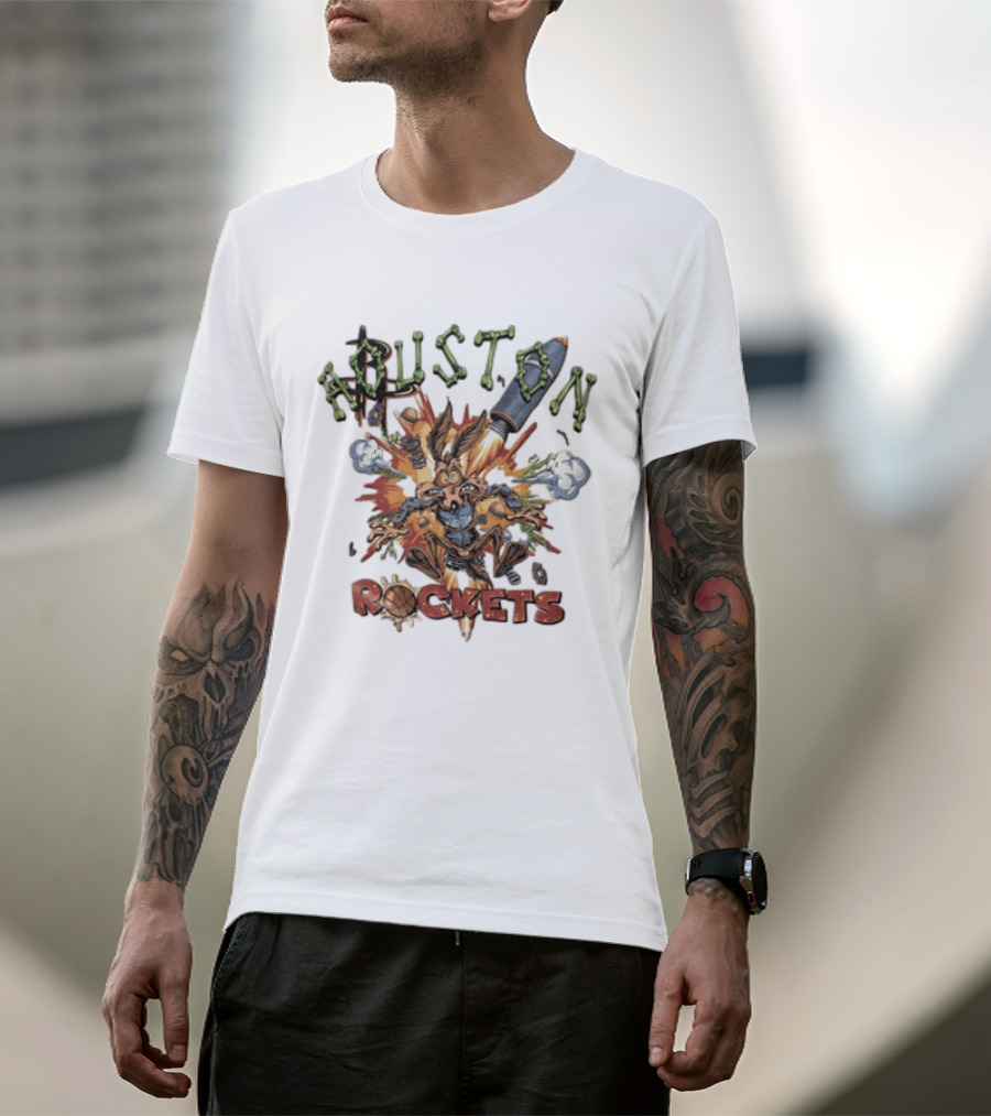 Wile E Coyote Houston Rockets NBA Explosion T-Shirt