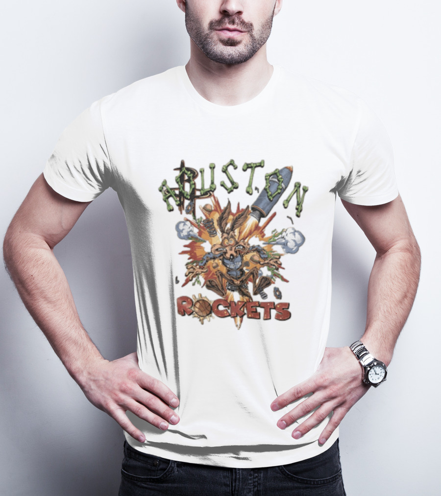 Wile E Coyote Houston Rockets NBA Explosion T-Shirt