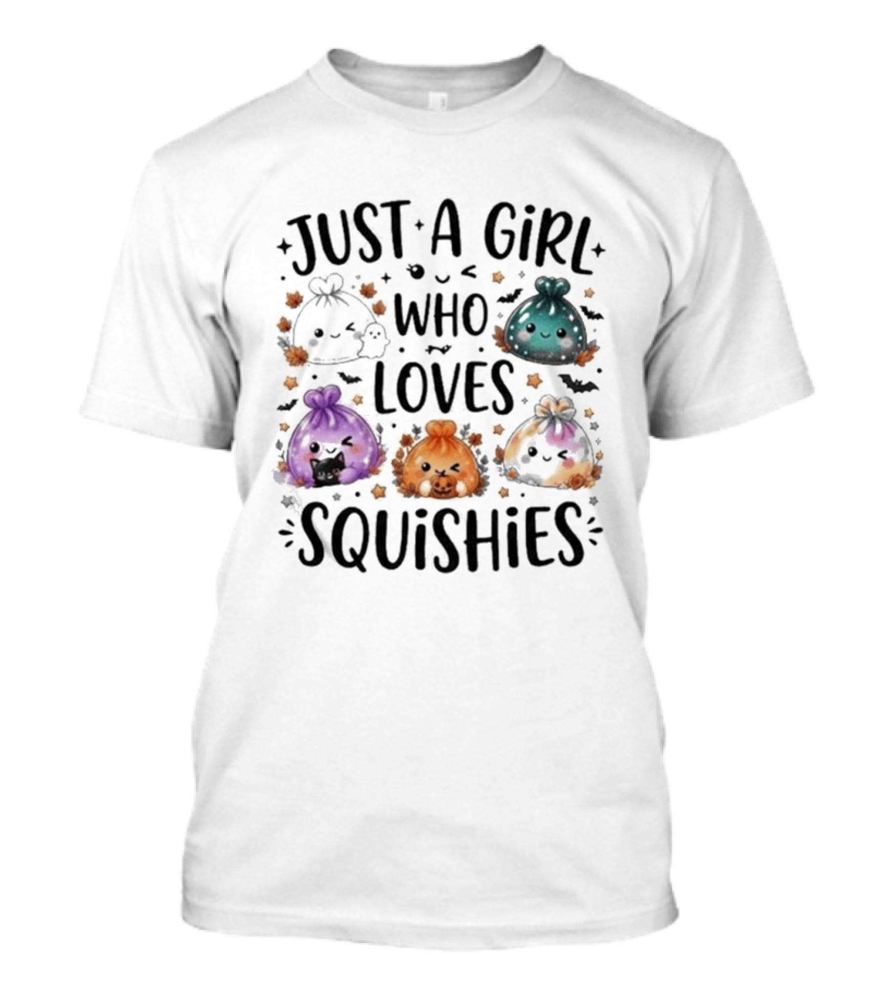 Just A Girl Who Loves Squishies Halloween Cute Kawaii T-Shirt