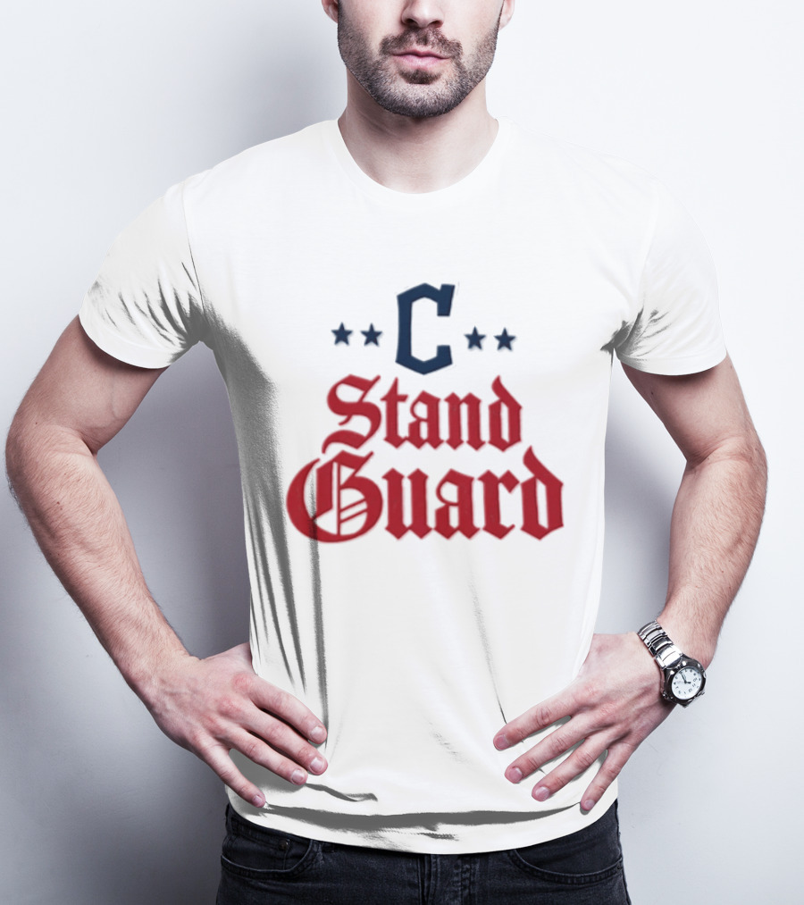 Cleveland C Stand Guard 2026 Guardians Stars T-Shirt