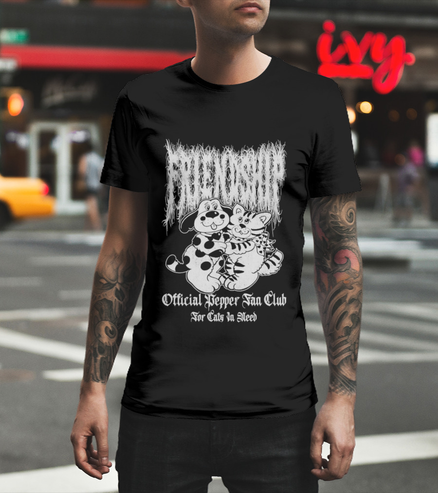 Official Pepper Fan Club For Cats In Need Friendship Pepper Club T-Shirt