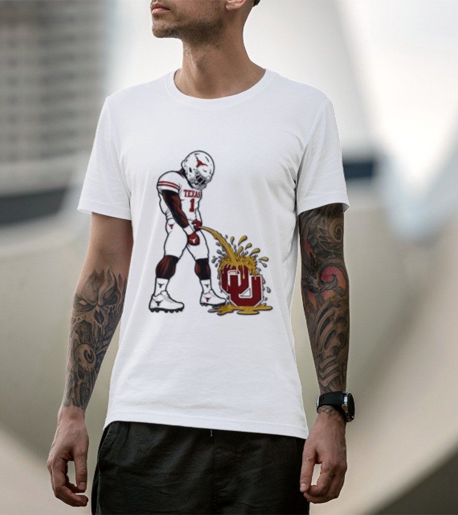 Colin Simmons Texas Football Rivalry With Oklahoma Sooners T-Shirt