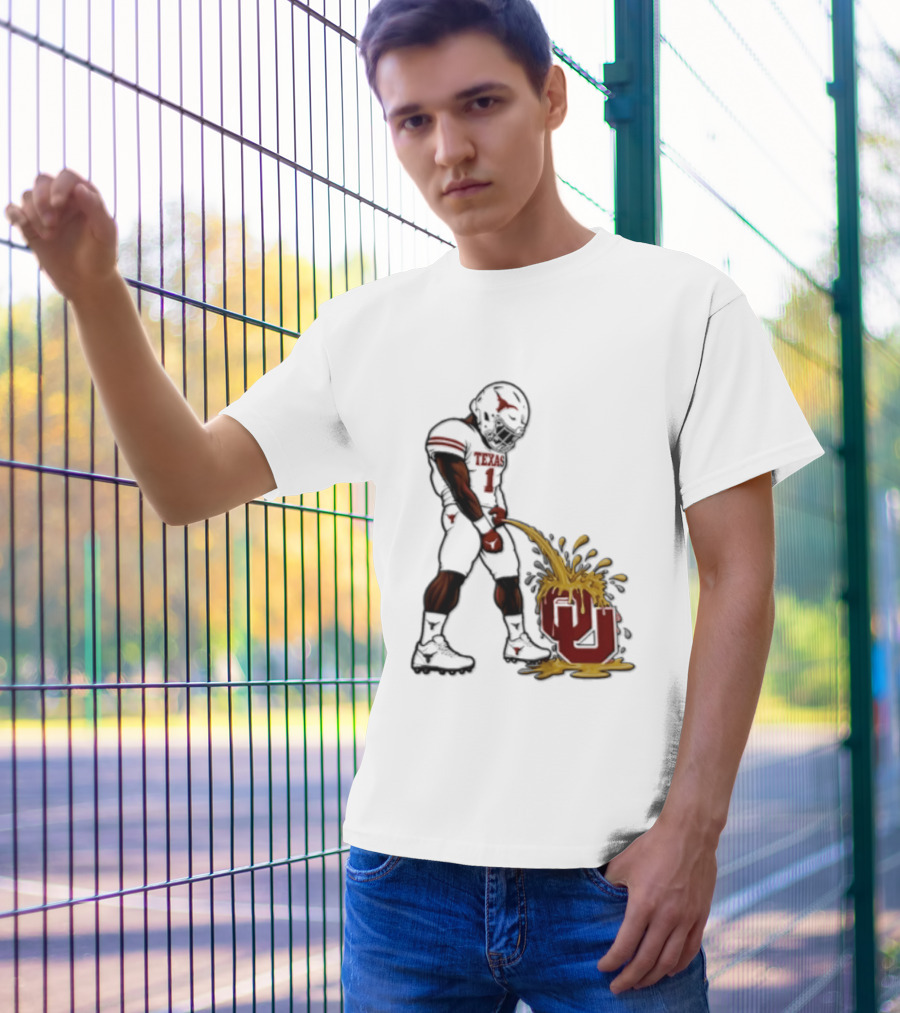 Colin Simmons Texas Football Rivalry With Oklahoma Sooners T-Shirt