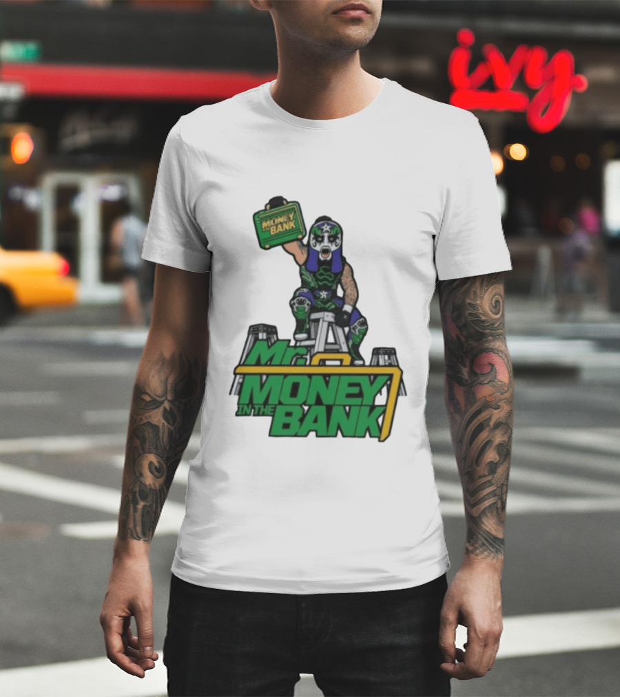 Mr Money In The Bank WWE Ladder Match Wrestling Superstars T-Shirt