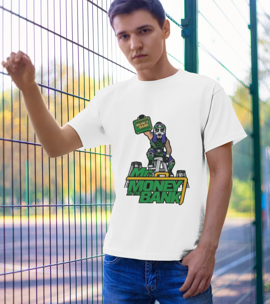 Mr Money In The Bank WWE Ladder Match Wrestling Superstars T-Shirt