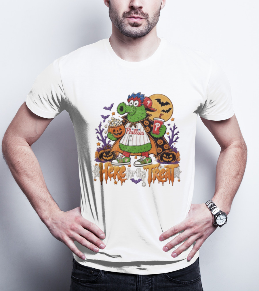 Halloween Phanatic Phillies Here For The Treat T-Shirt
