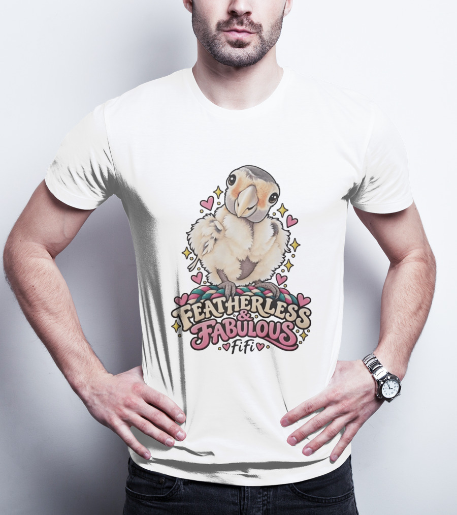 Featherless And Fabulous Fifi Parrot T-Shirt
