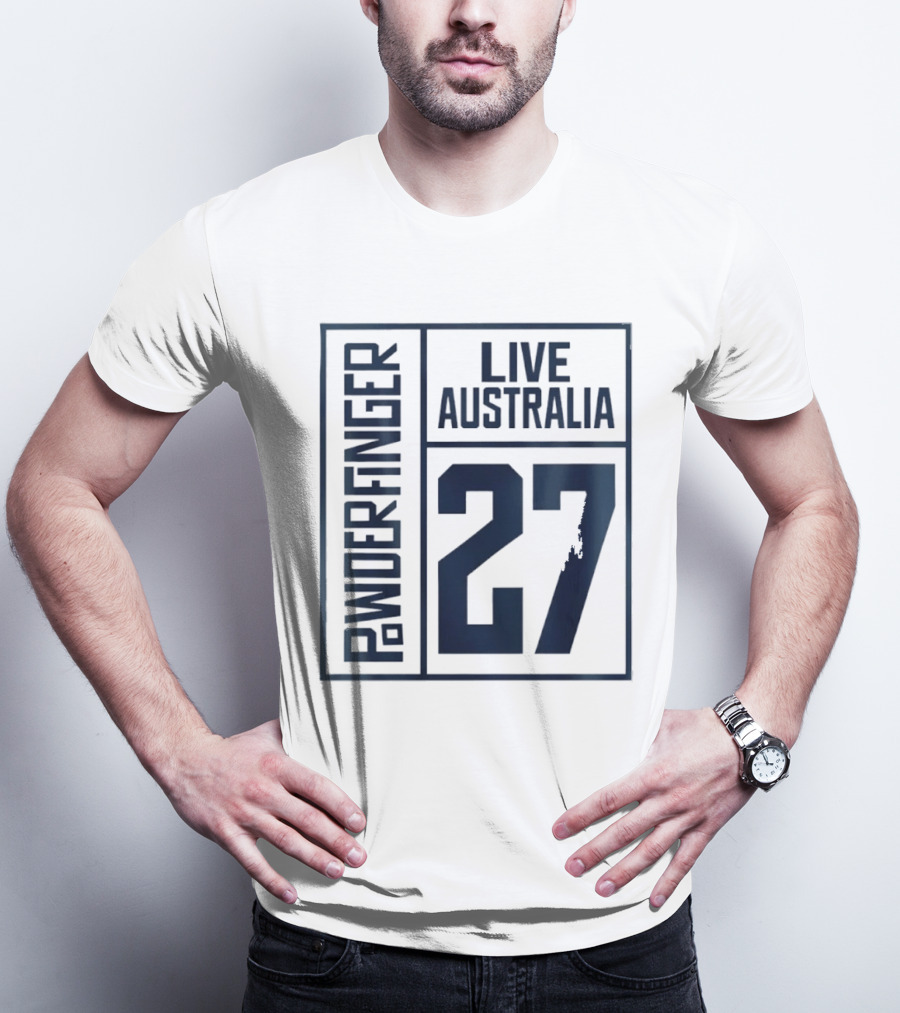Powderfinger Live Australia 27 Rock Concert Experience T-Shirt