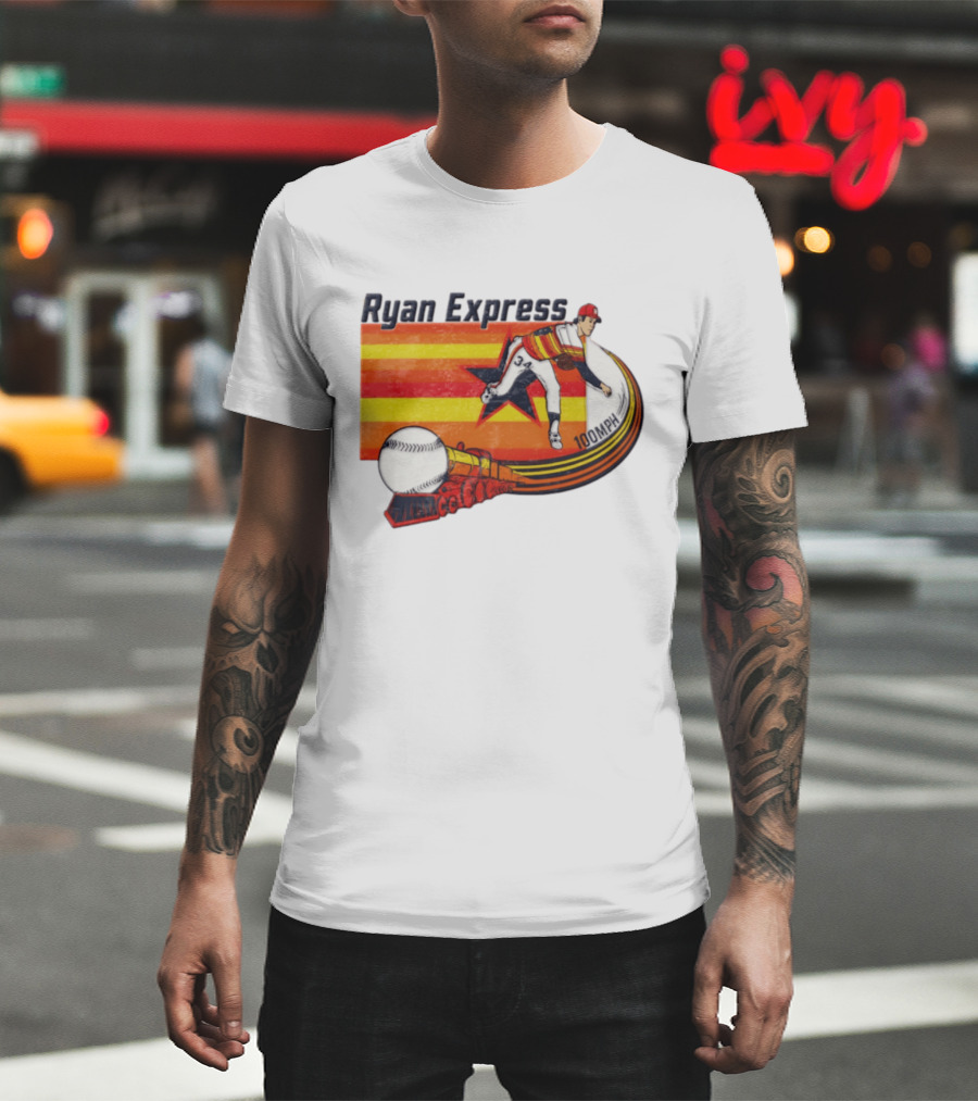 Ryan Express Pitcher 100 MPH Train 34 Star T-Shirt