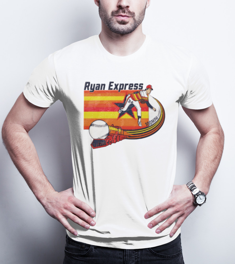 Ryan Express Pitcher 100 MPH Train 34 Star T-Shirt