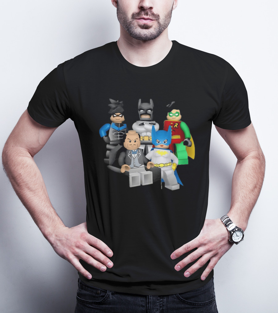 Lego Batman The Videogame Group Batman Robin Alfred LEGO Characters T-Shirt